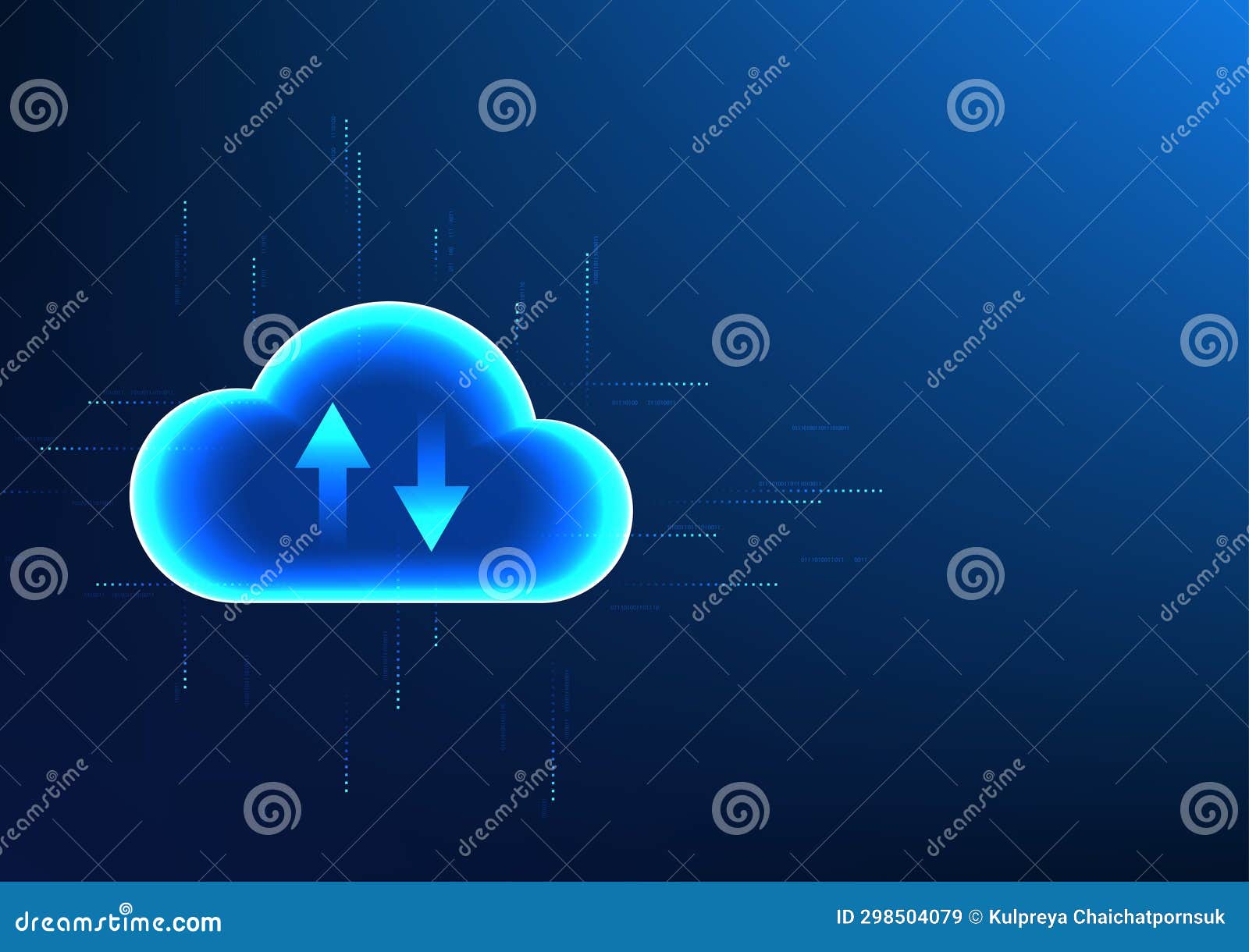 Cloud Technology Connected To the Circuit and Has an Arrow Inside Shows ...