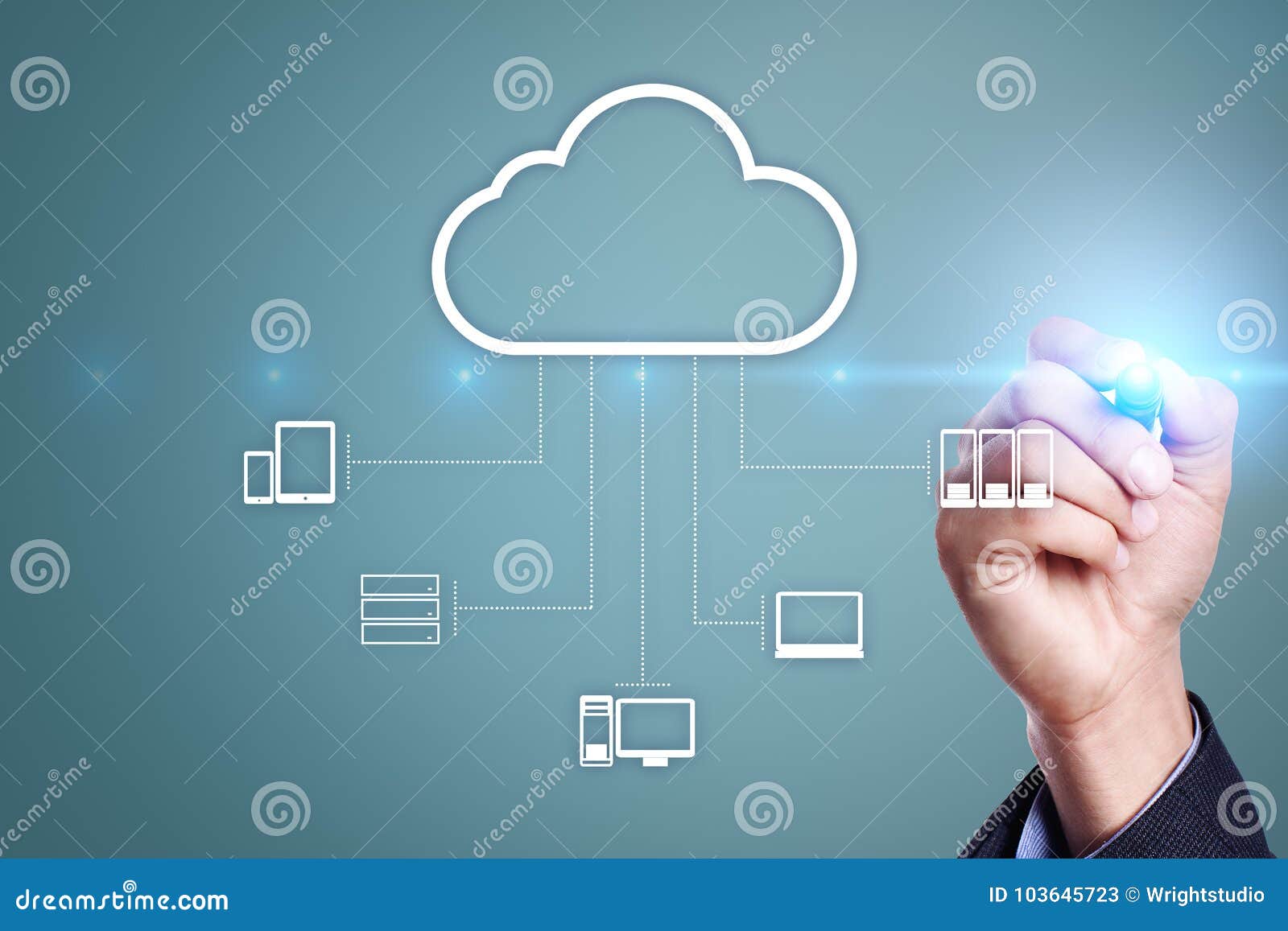 Cloud Technology. Data Storage Stock Image - Image of application, data ...