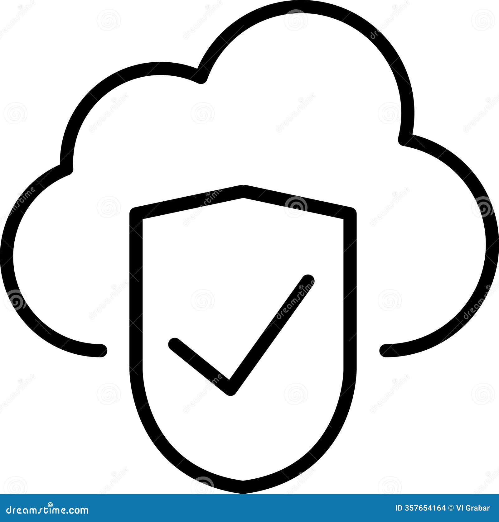 Cloud Technology Icon. Cloud Computing Vector Illustration. Stock ...