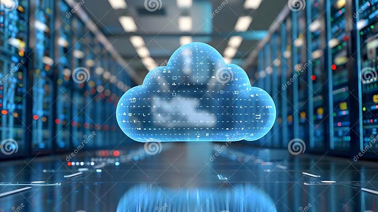 Cloud Technology Securely Stores Digital Information in Data Centers ...
