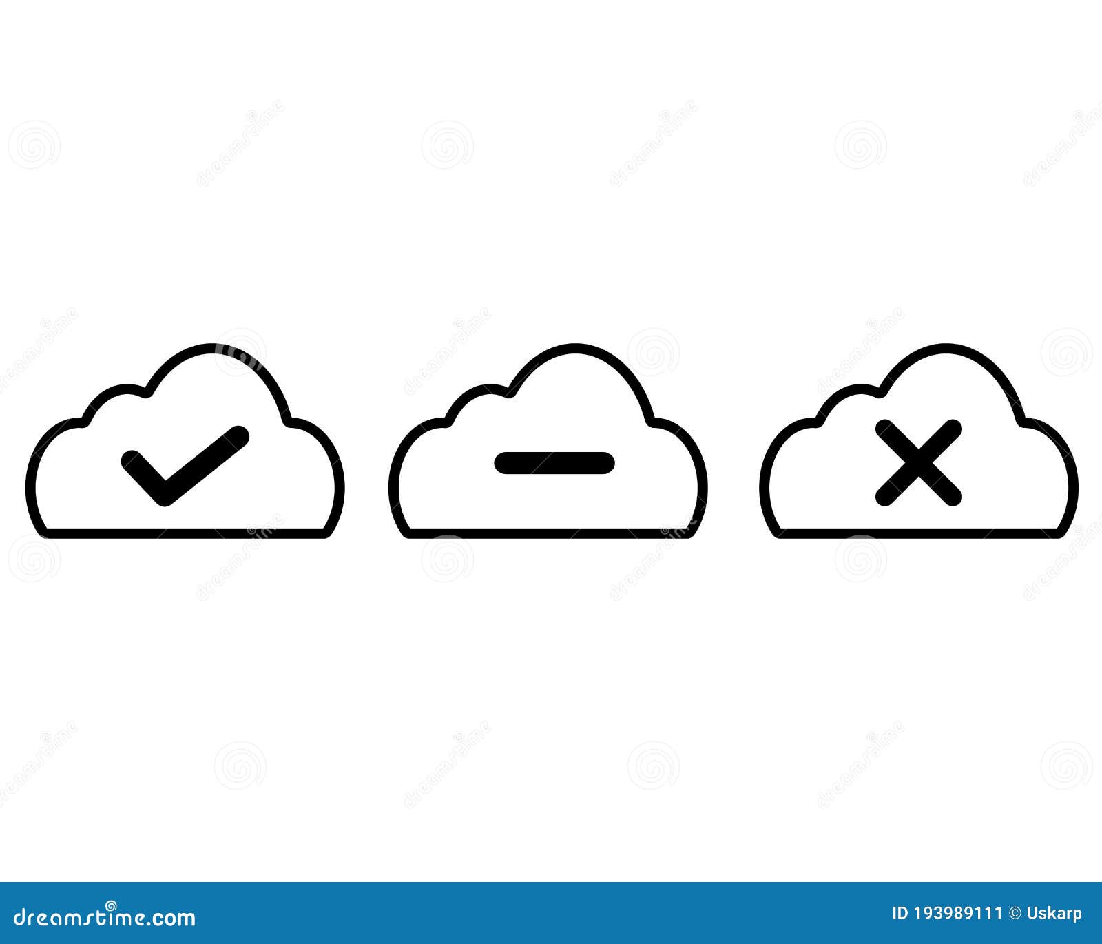 Cloud Sync Status Check Icon. Backup and Restore Data Cloud Storage ...