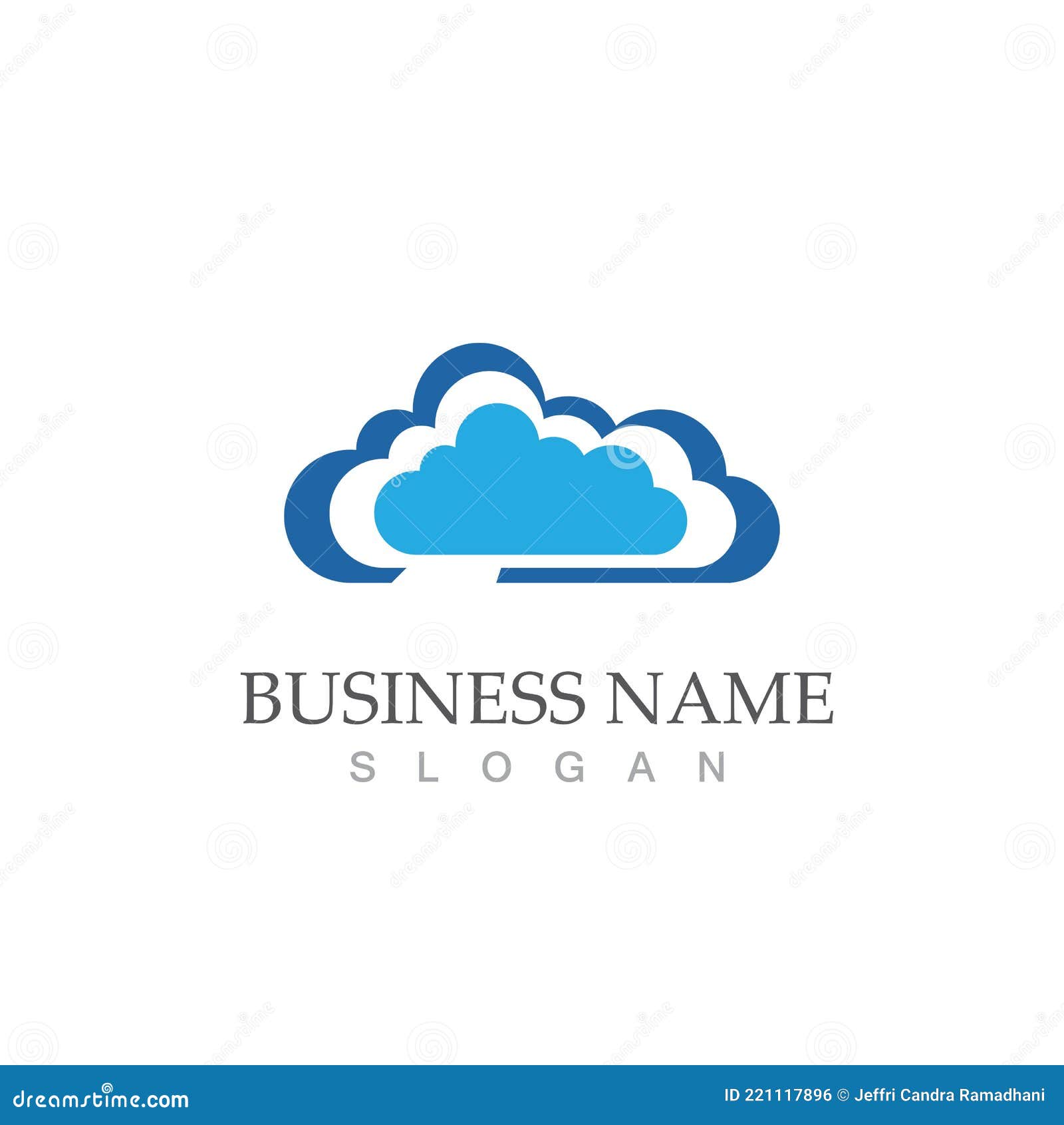 Cloud template vector stock vector. Illustration of cloud - 221117896