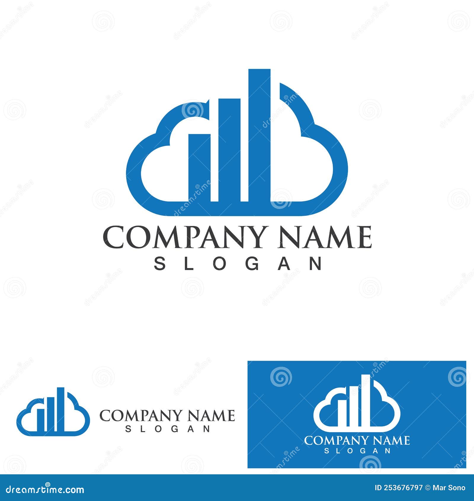 Cloud template vector stock vector. Illustration of summer - 253676797