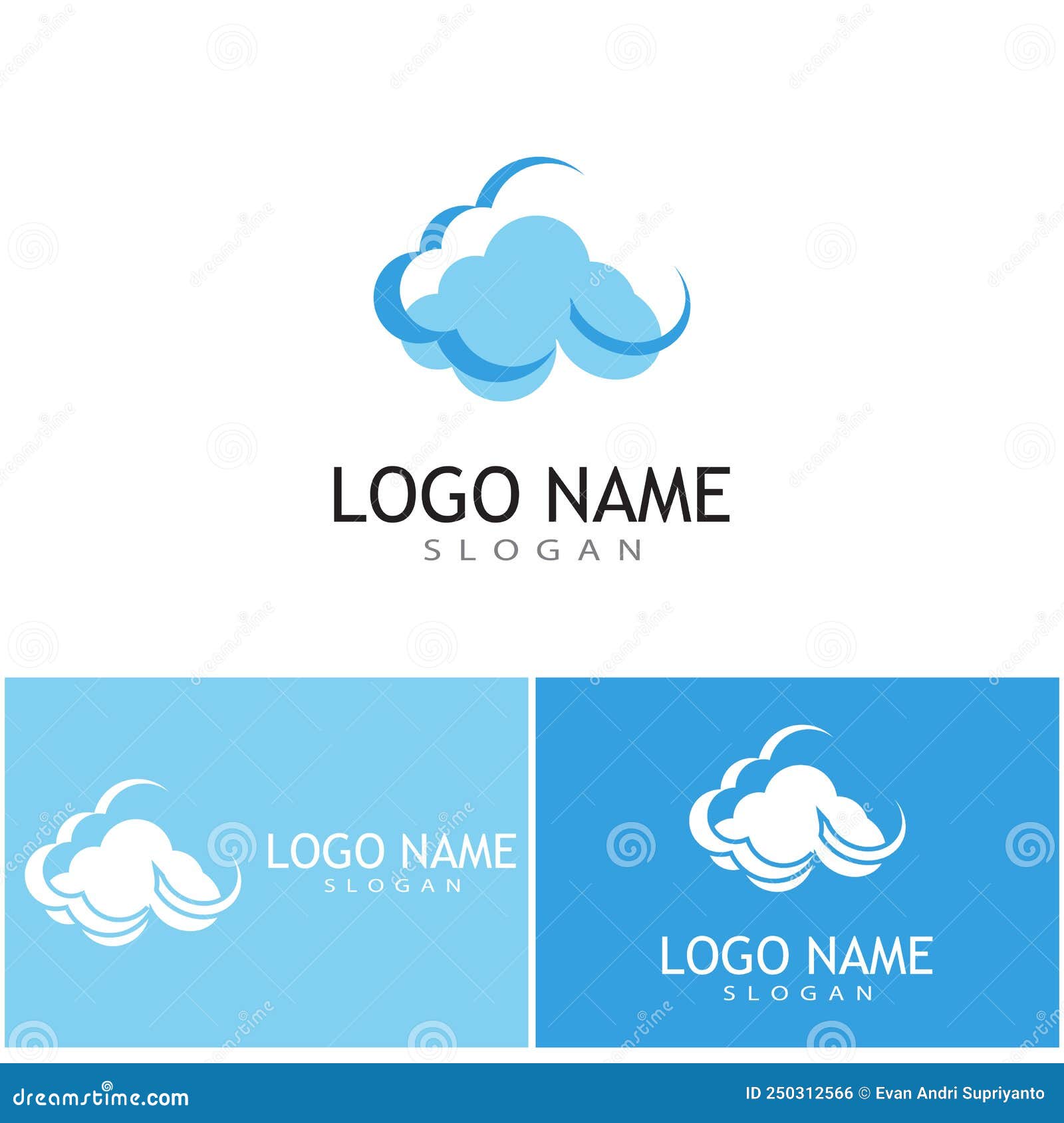 Cloud Template Vector Icon Illustration Design Stock Vector ...