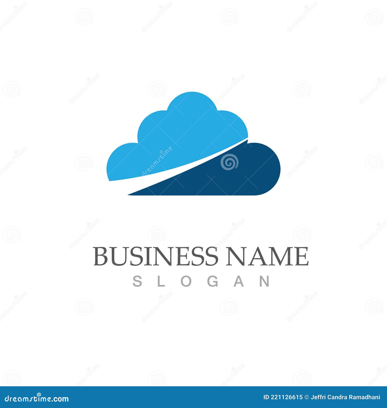 Cloud template vector stock vector. Illustration of clear - 221126615