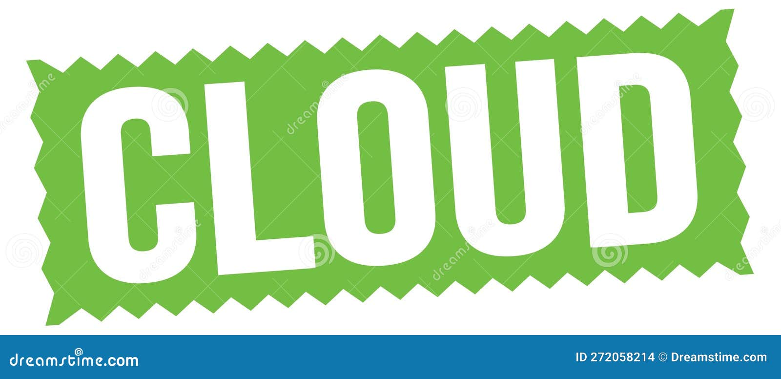 CLOUD Text Written on Green Stamp Sign Stock Illustration ...