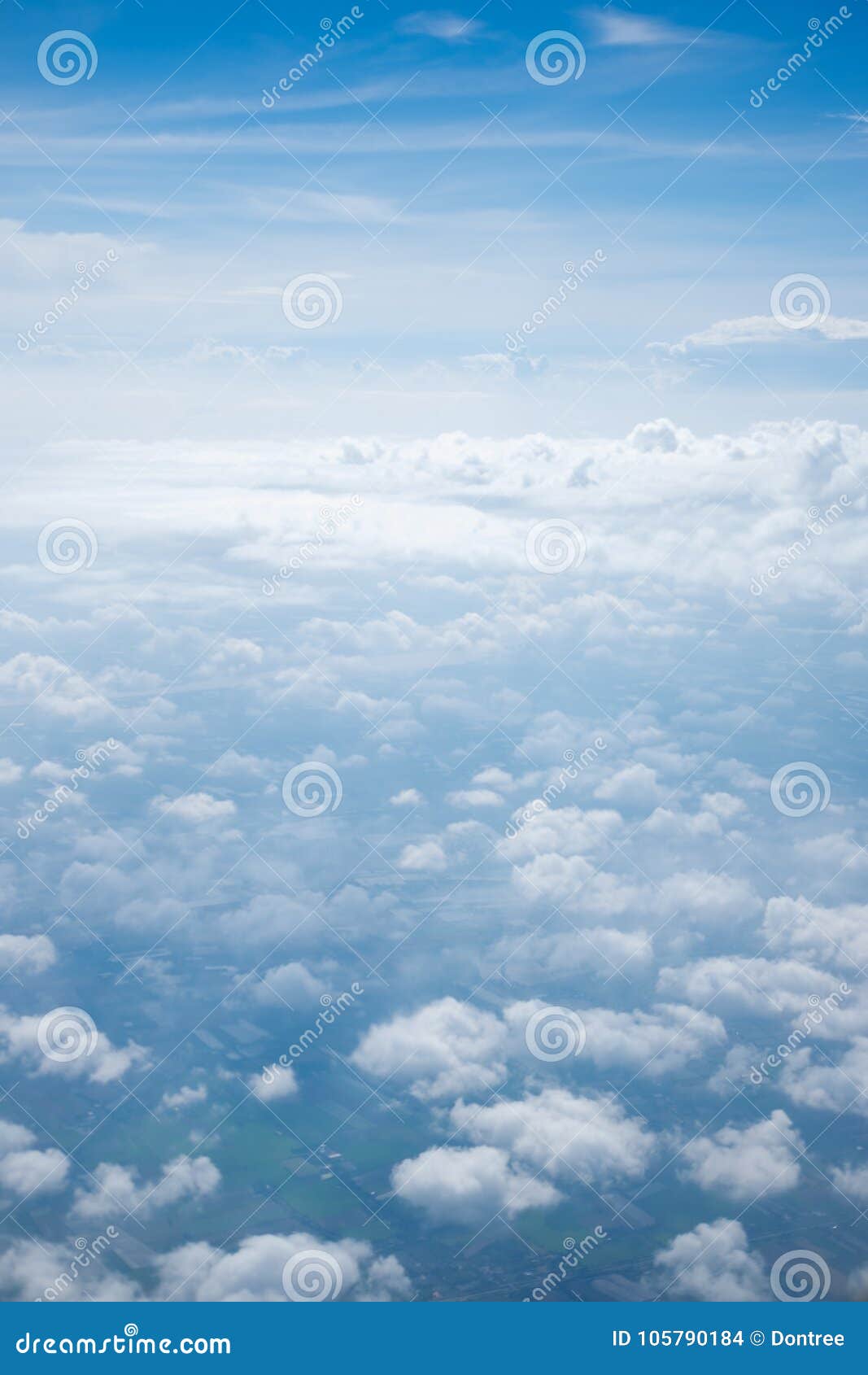 Cloud texture and blue sky stock photo. Image of airplane - 105790184