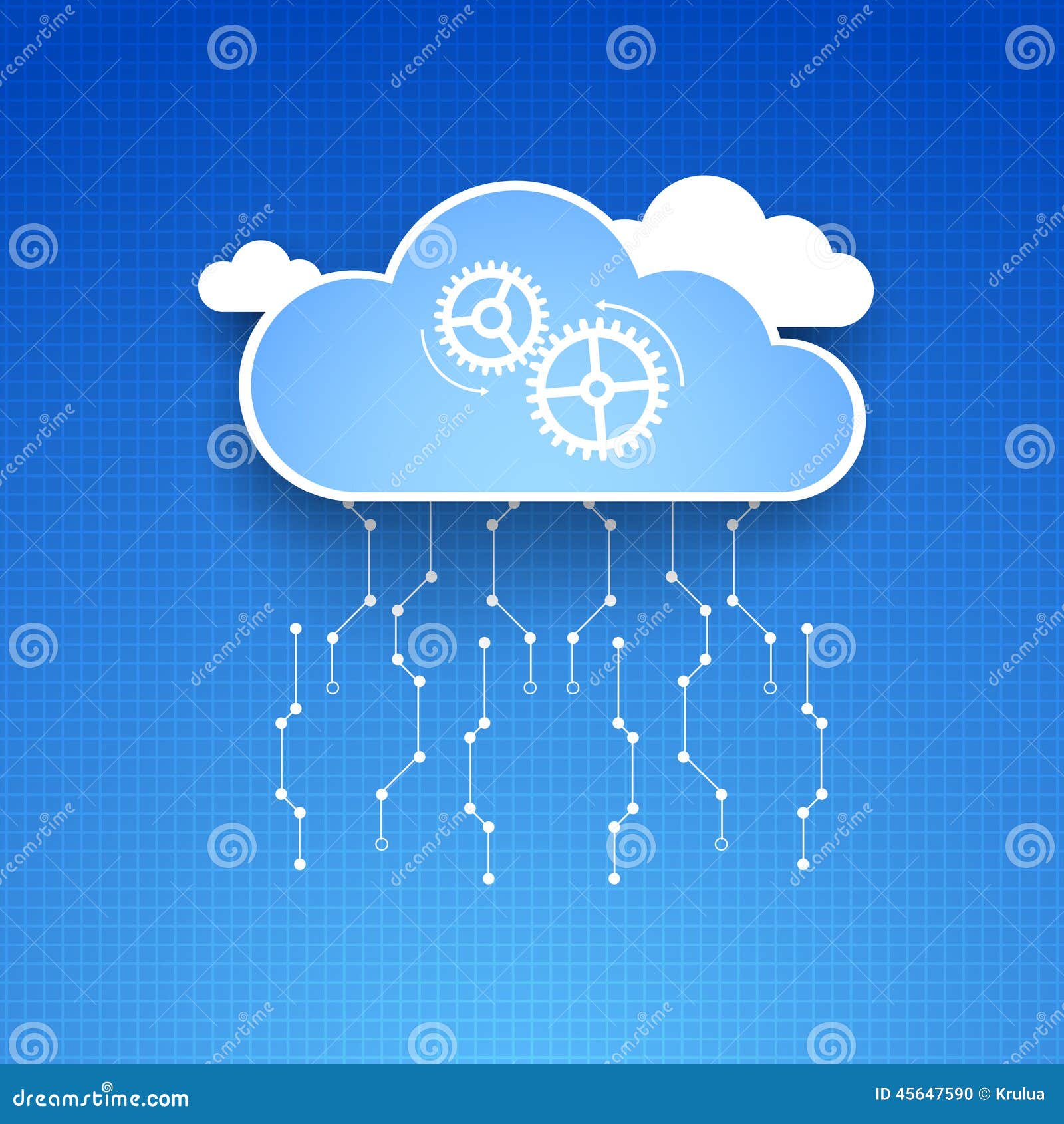 Cloud Theme Vector Background. Stock Vector - Illustration of clouds ...