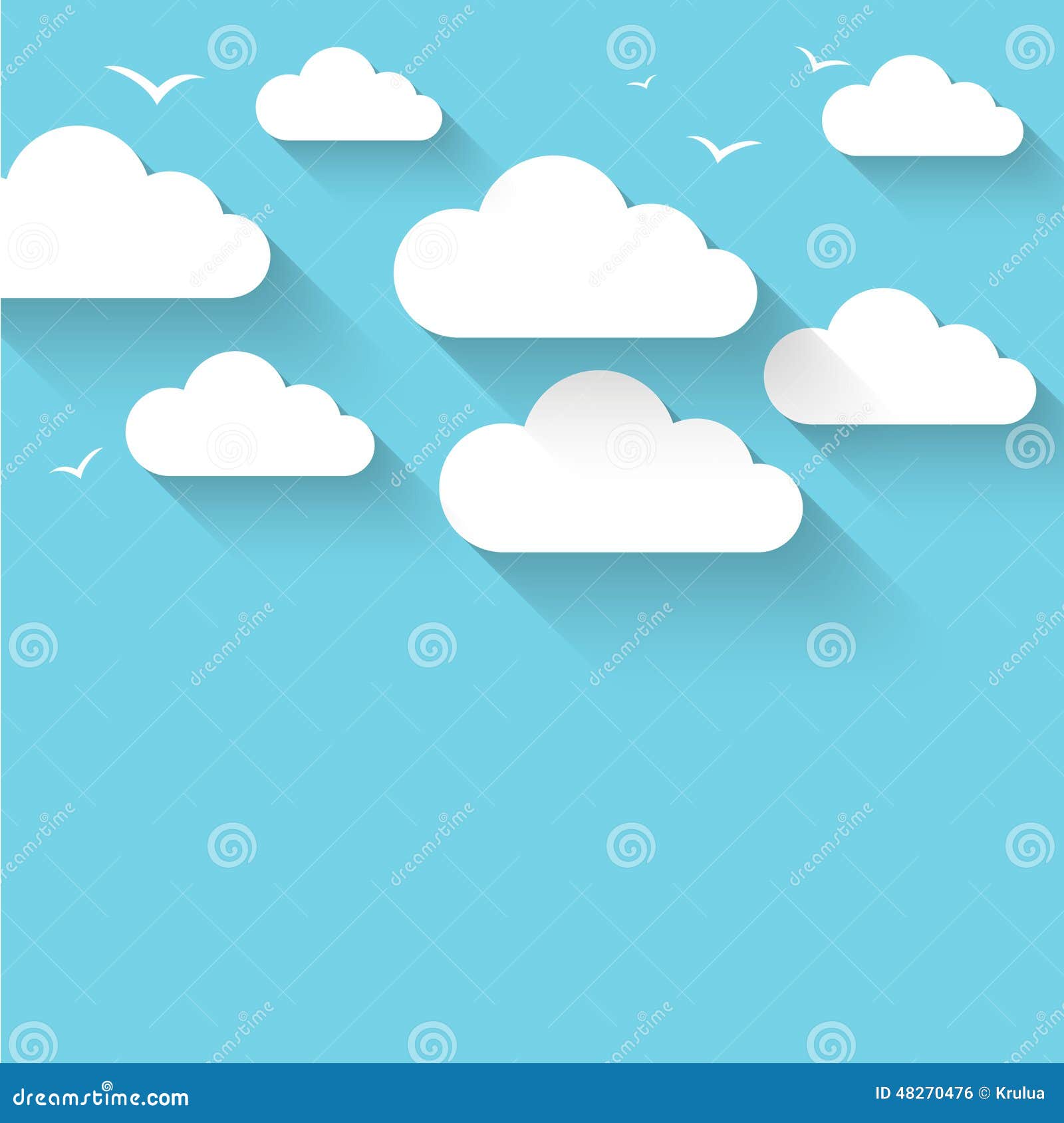 Cloud Theme Vector Background. Stock Illustration - Illustration of ...