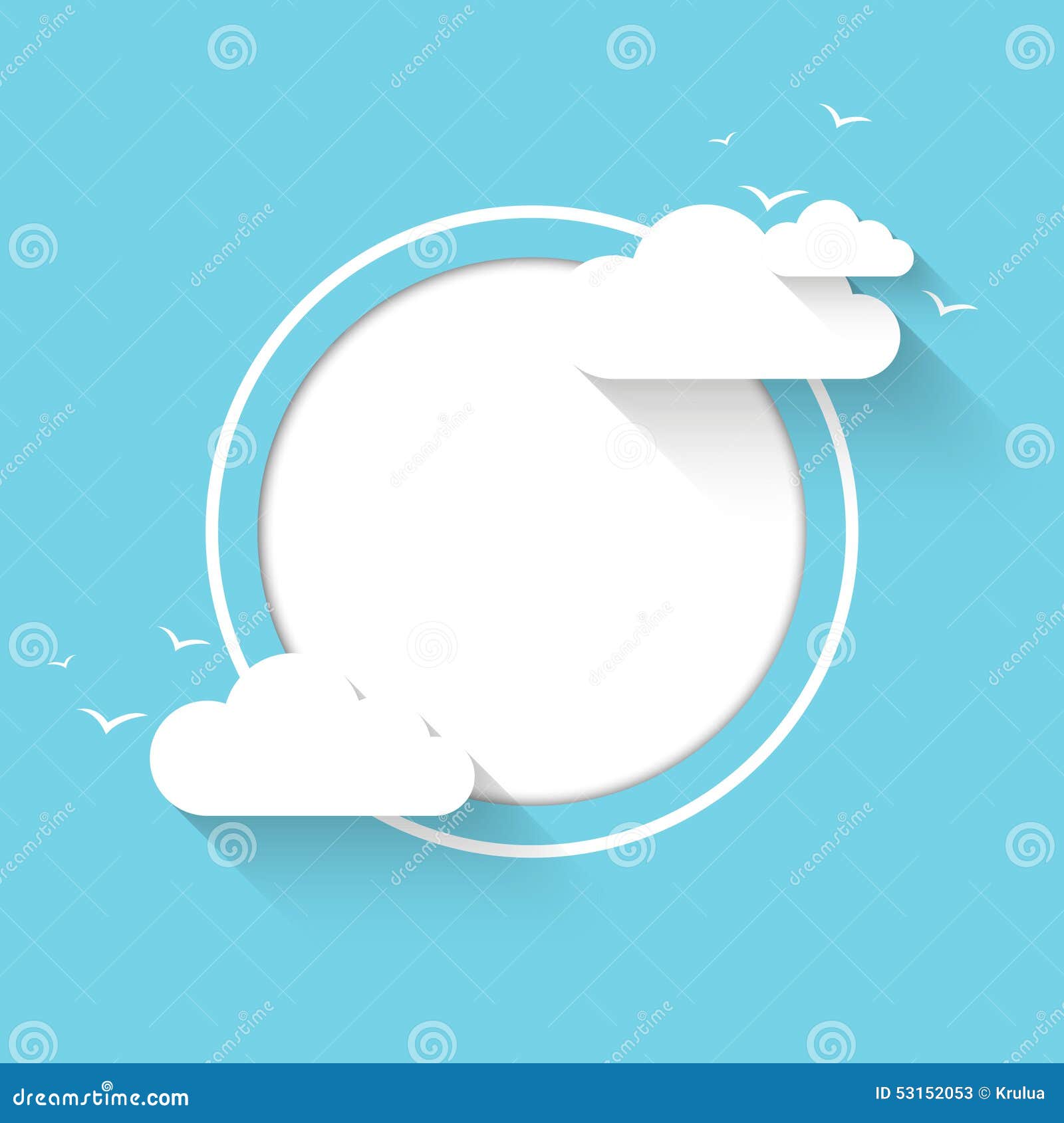 Cloud Theme Vector Background. Stock Illustration - Illustration of ...