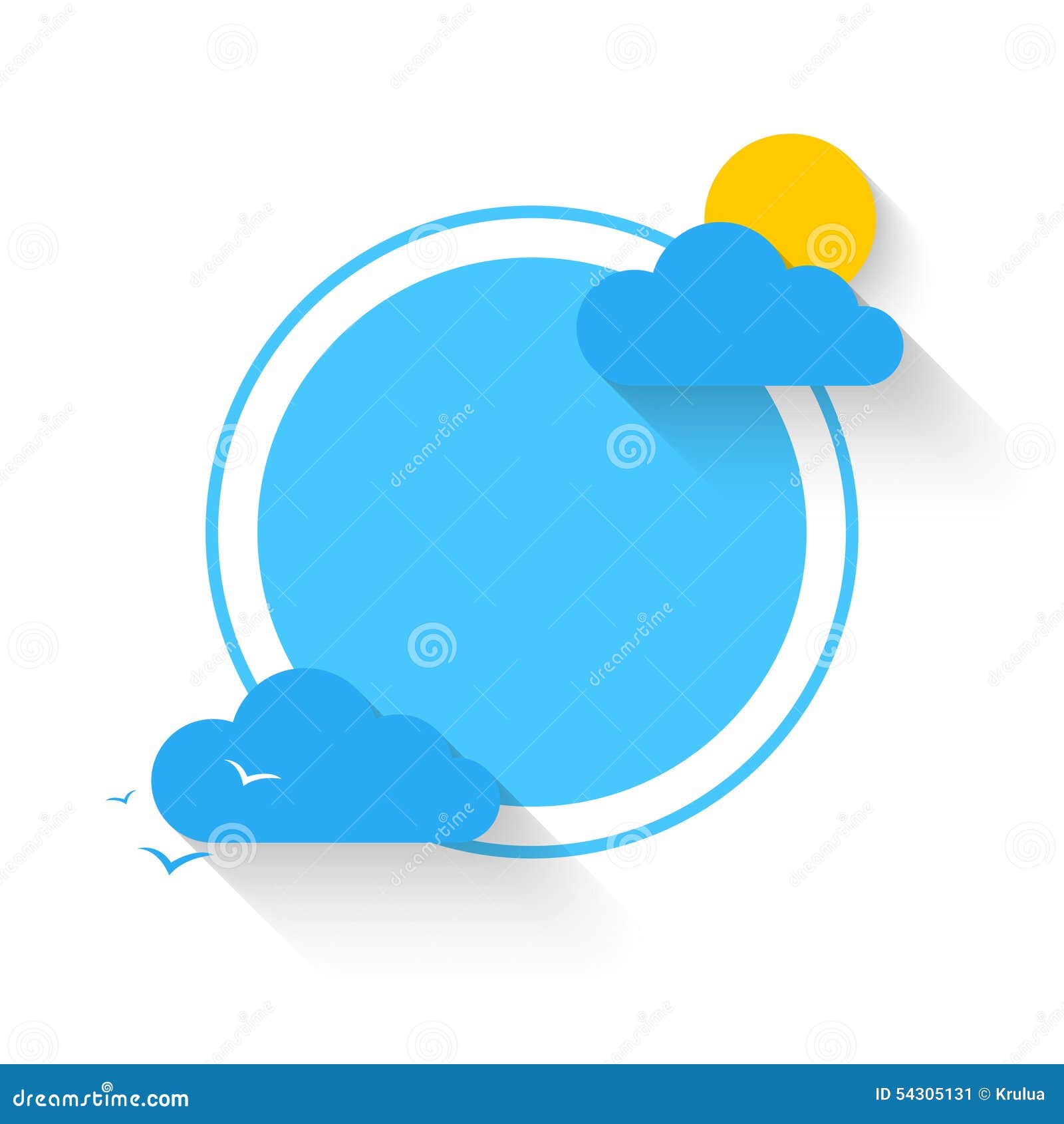 Cloud Theme Vector Background. Stock Vector - Illustration of color ...