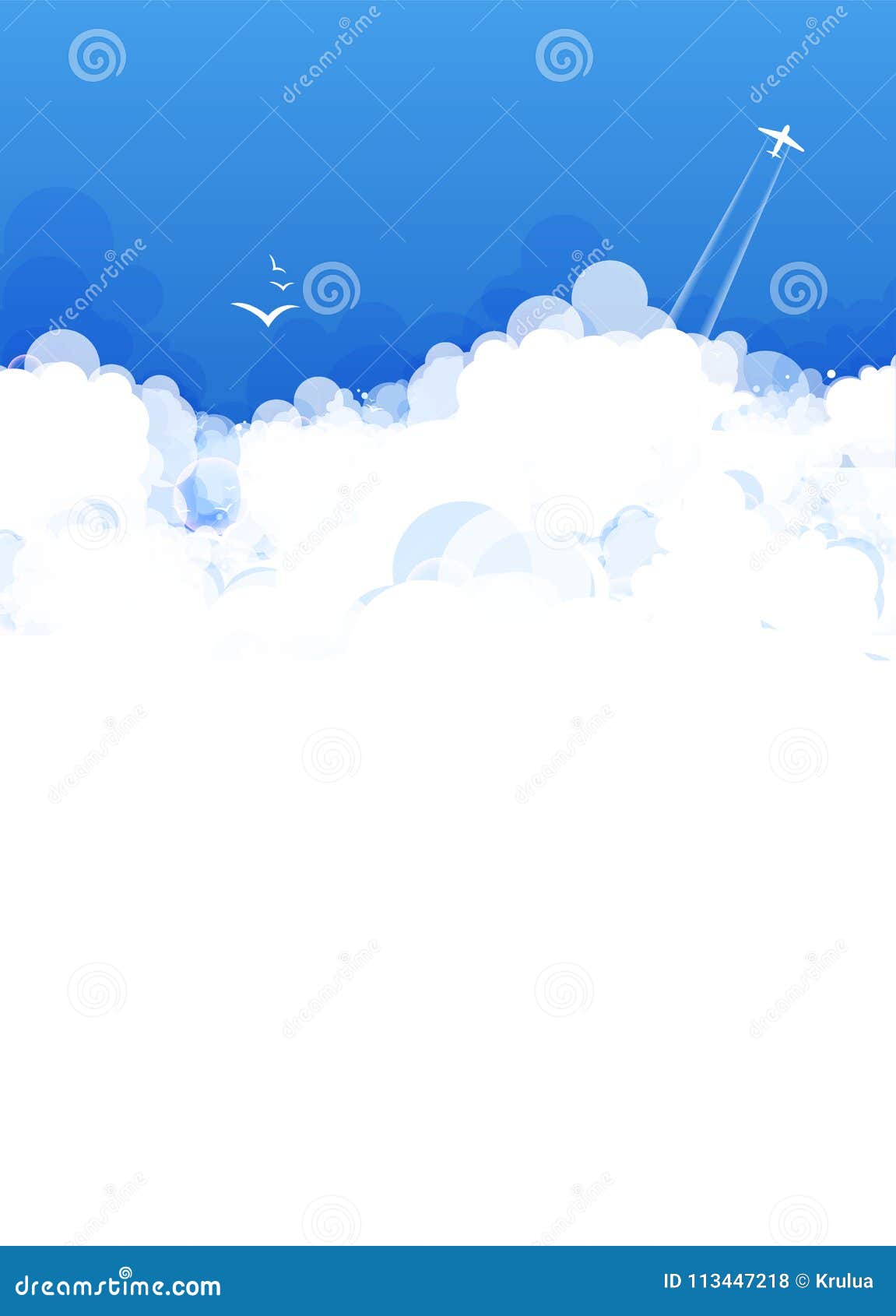 Cloud Theme Vector Background. Vector Stock Vector - Illustration of ...