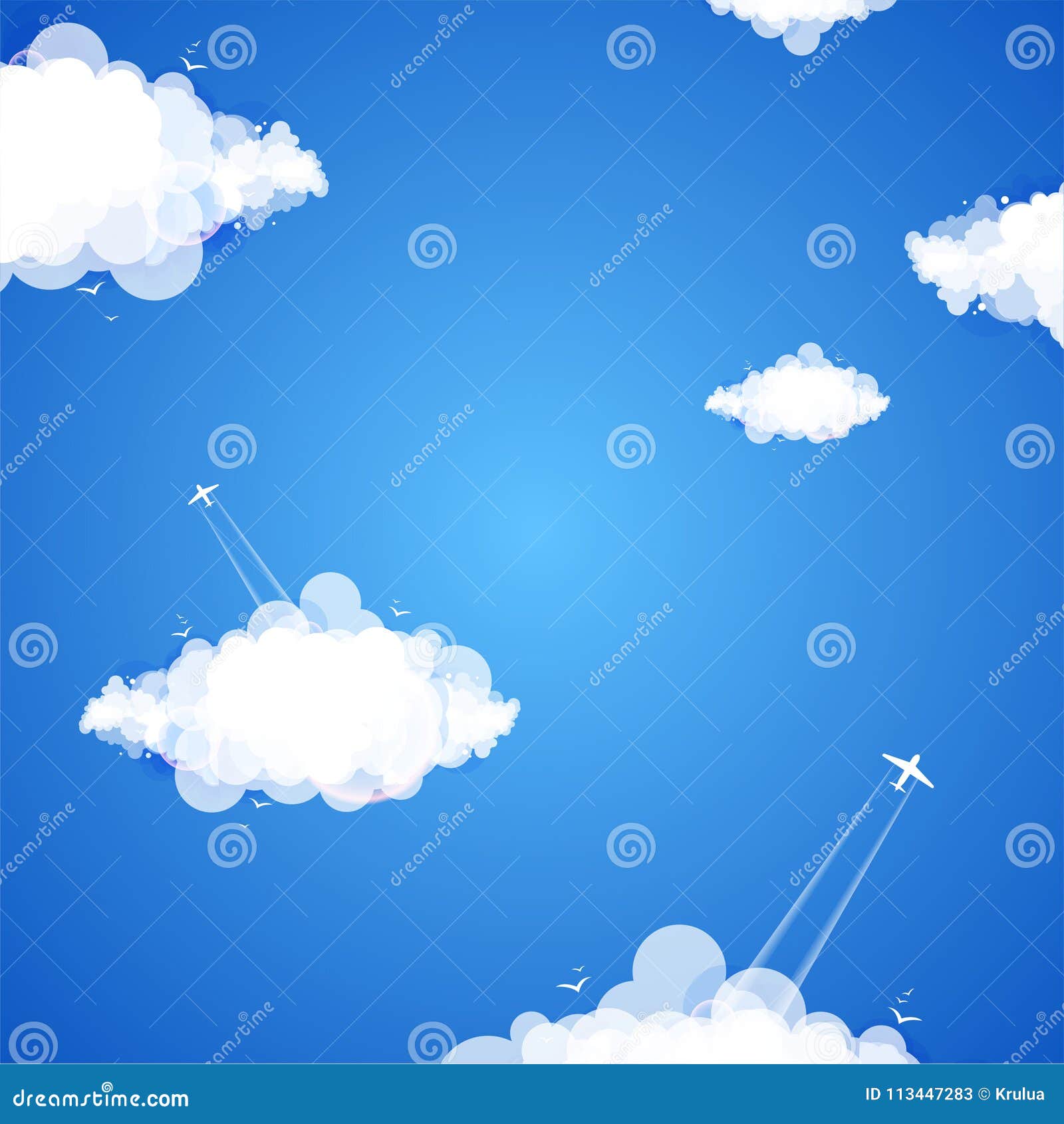Cloud Theme Vector Background. Vector Stock Vector - Illustration of ...