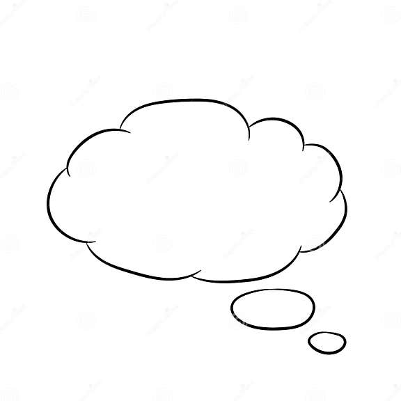 Cloud Thought Fly White of Vector Illustrations Stock Vector ...