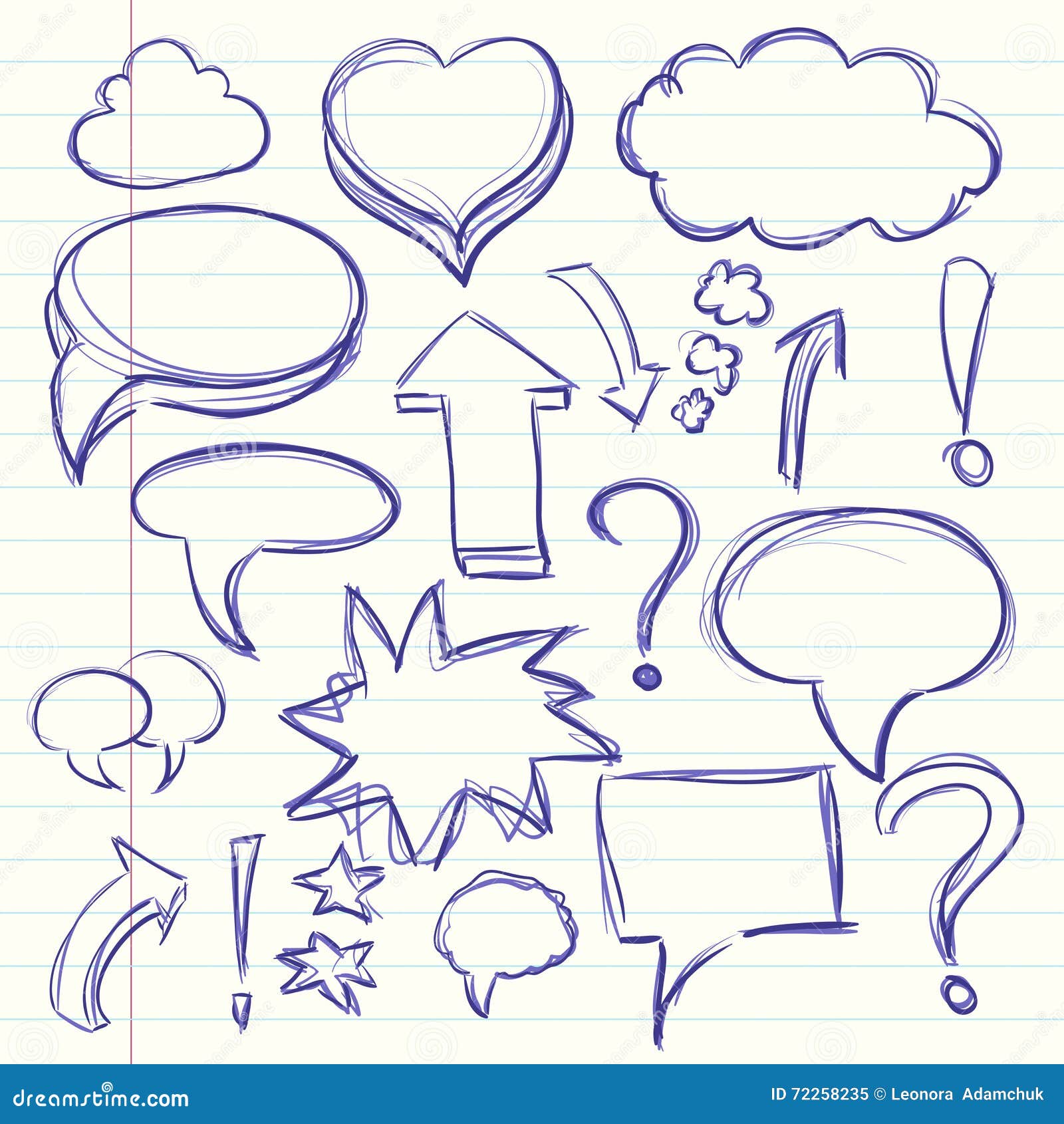 The Cloud of Thoughts Conversation in the Comics, Exclamation and ...