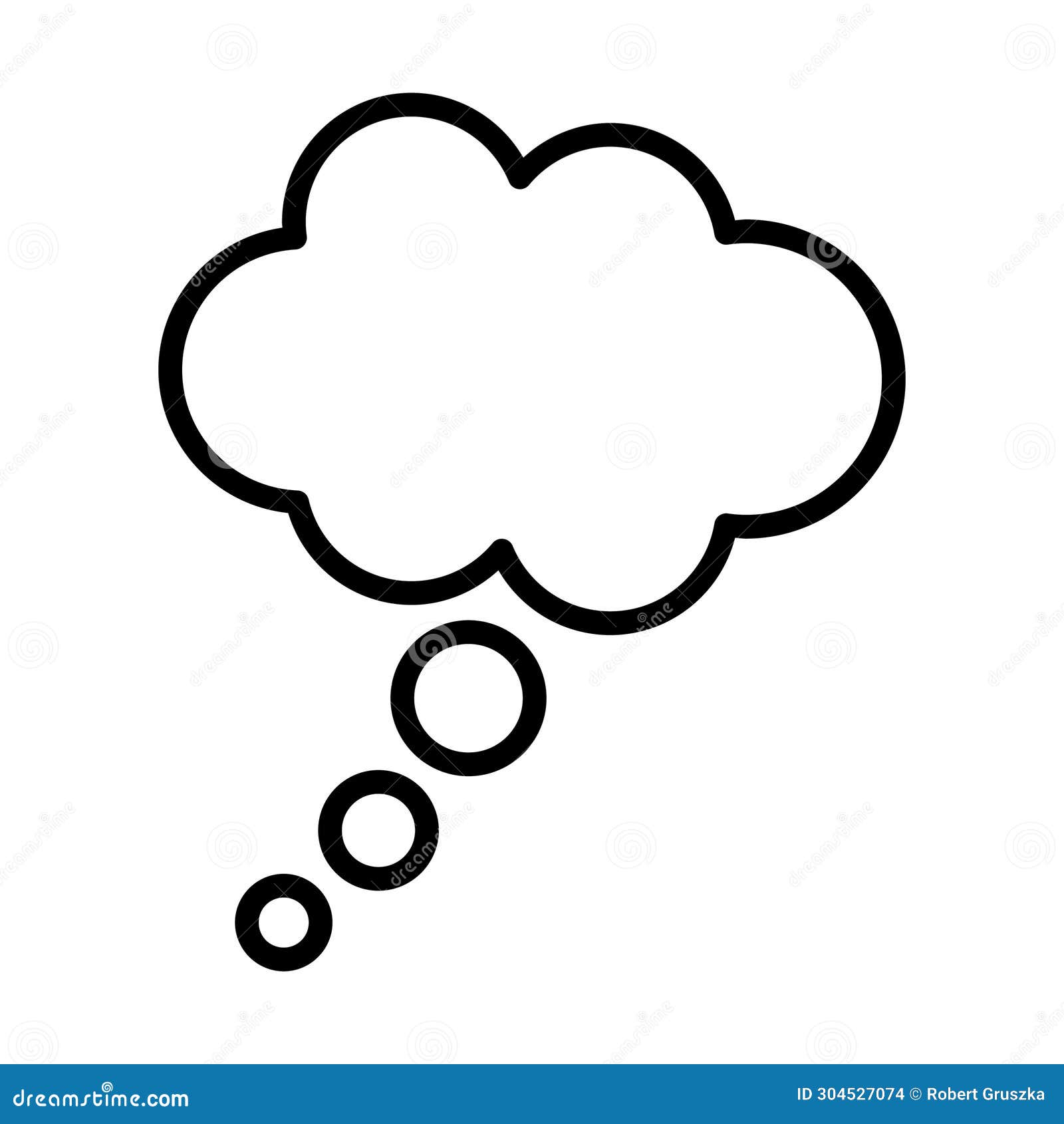 Cloud of thoughts icons stock illustration. Illustration of chat ...