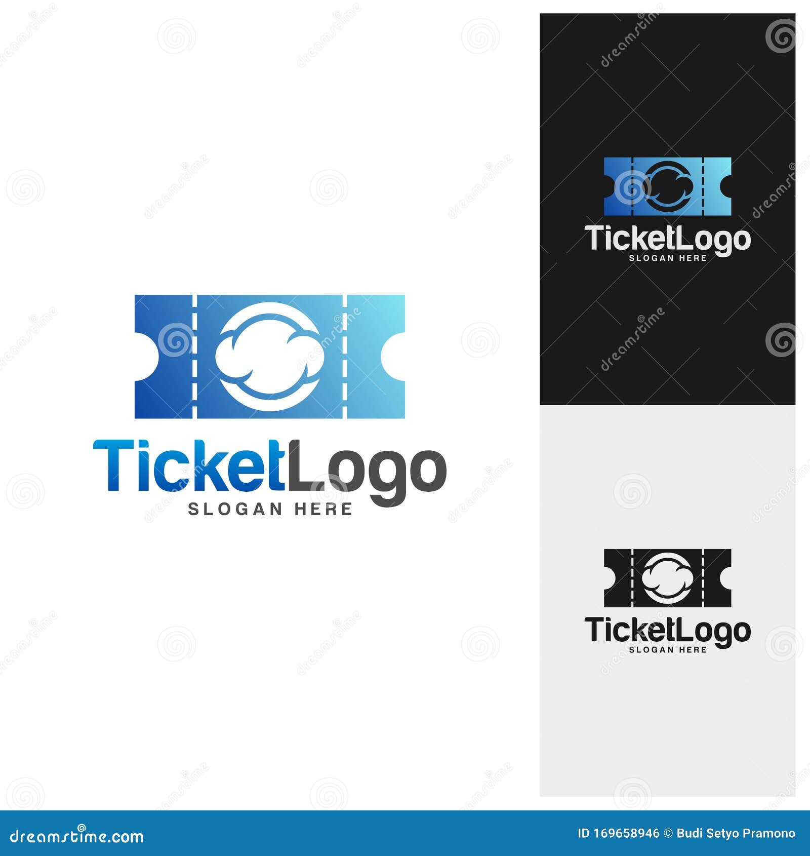 Cloud Ticket Logo Template Design Vector, Emblem, Creative Design, Icon ...