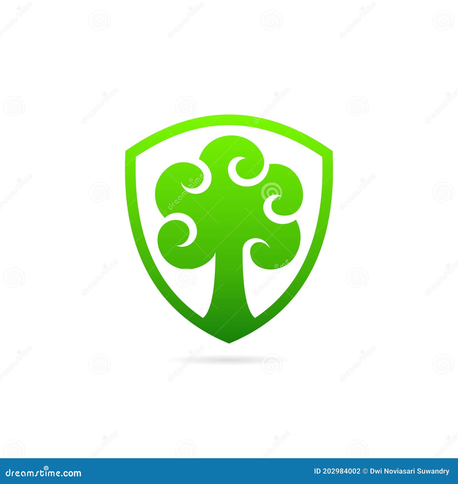 Cloud Tree Logo with Shield Concept Tree Shield Logo Stock Vector ...
