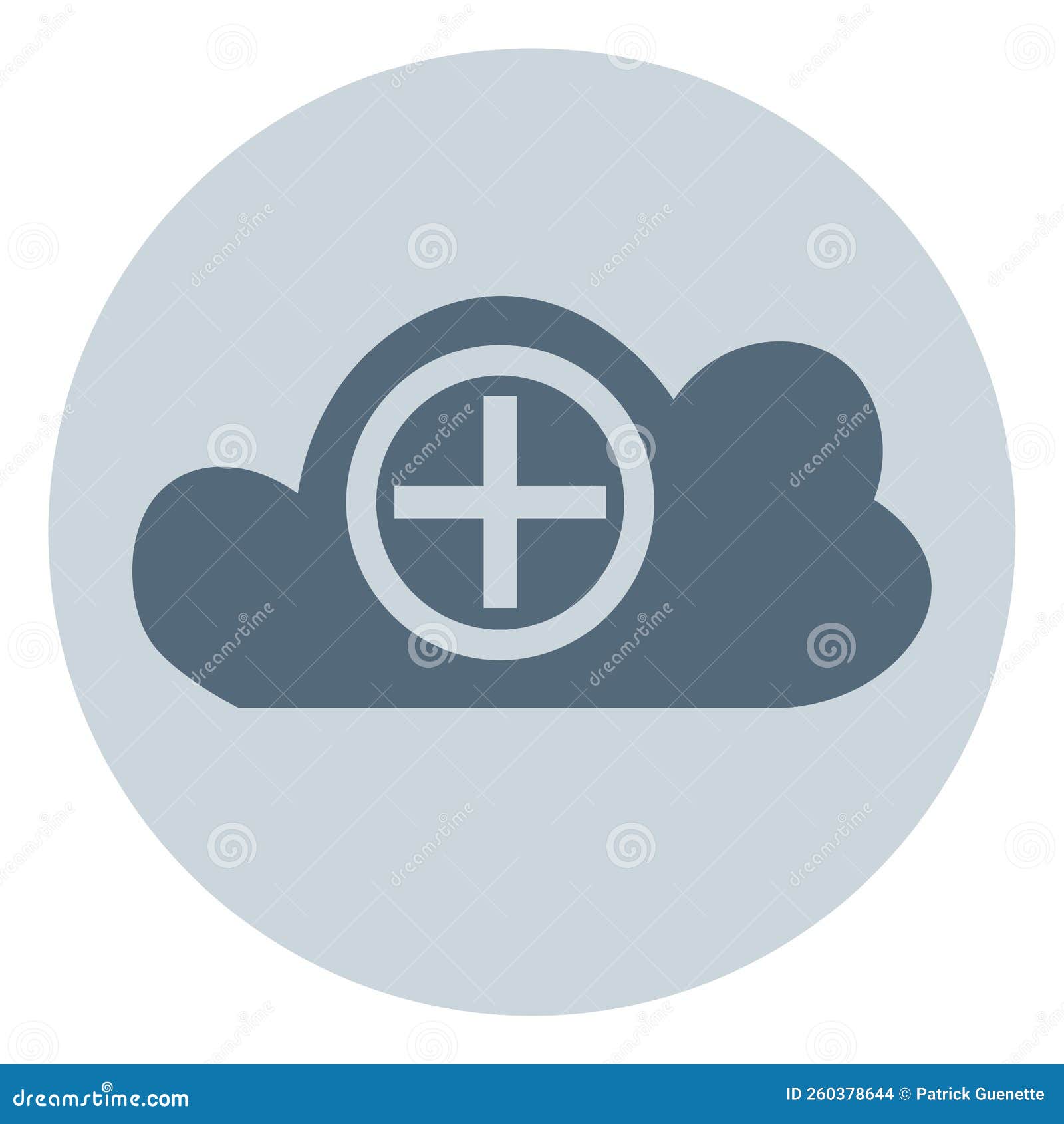 Cloud uploading, icon stock vector. Illustration of vector - 260378644