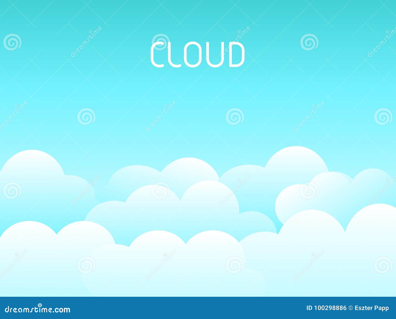 Cloud vector stock vector. Illustration of nature, artistic - 100298886