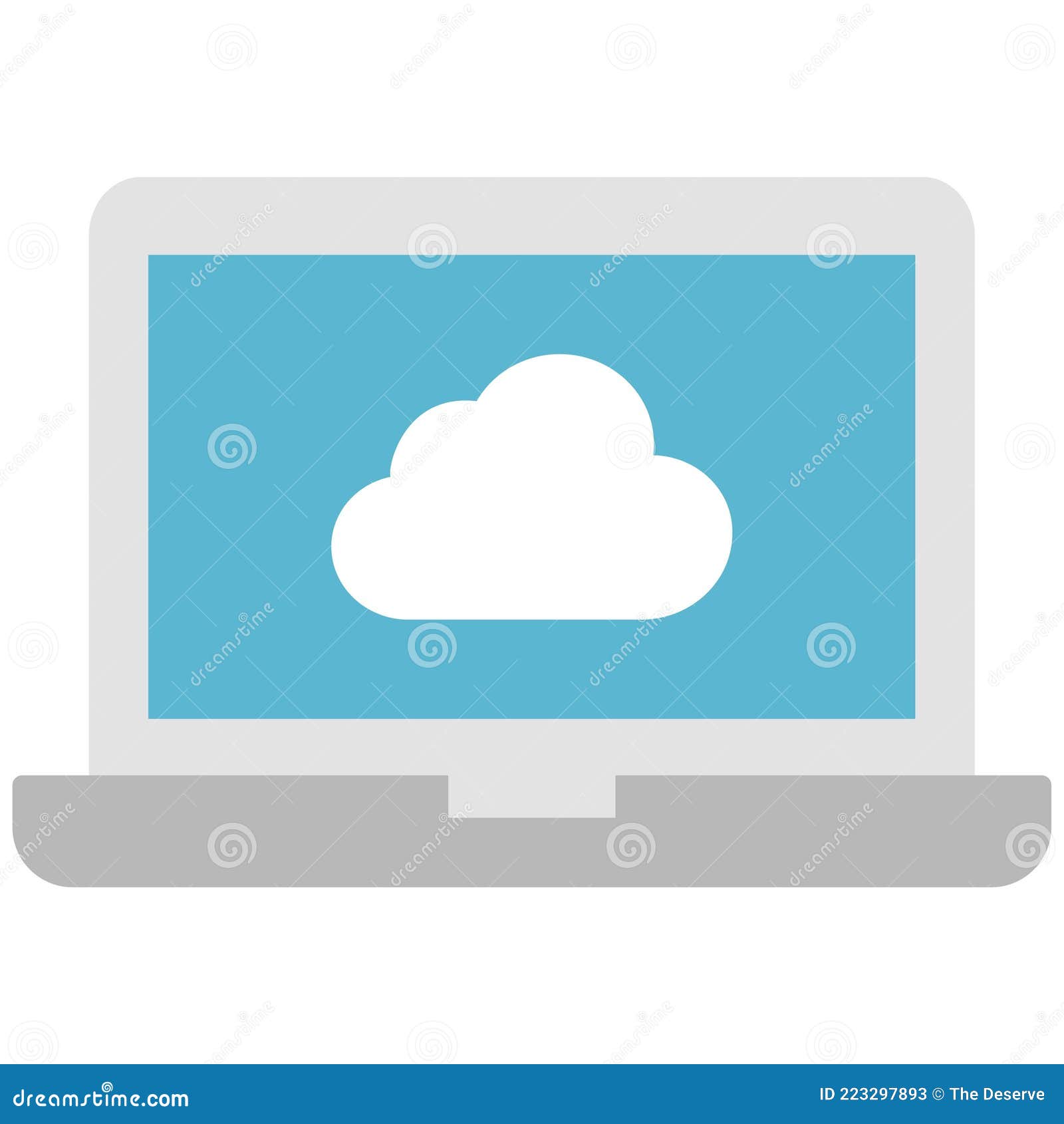 Laptop Weather Vector Icon that Can Easily Modify or Edit it for Social ...