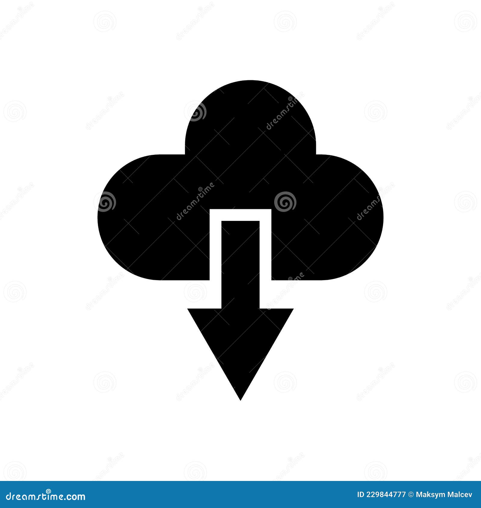 Cloud Vector Icon. Download Symbol. Vector Illustration Isolated on ...