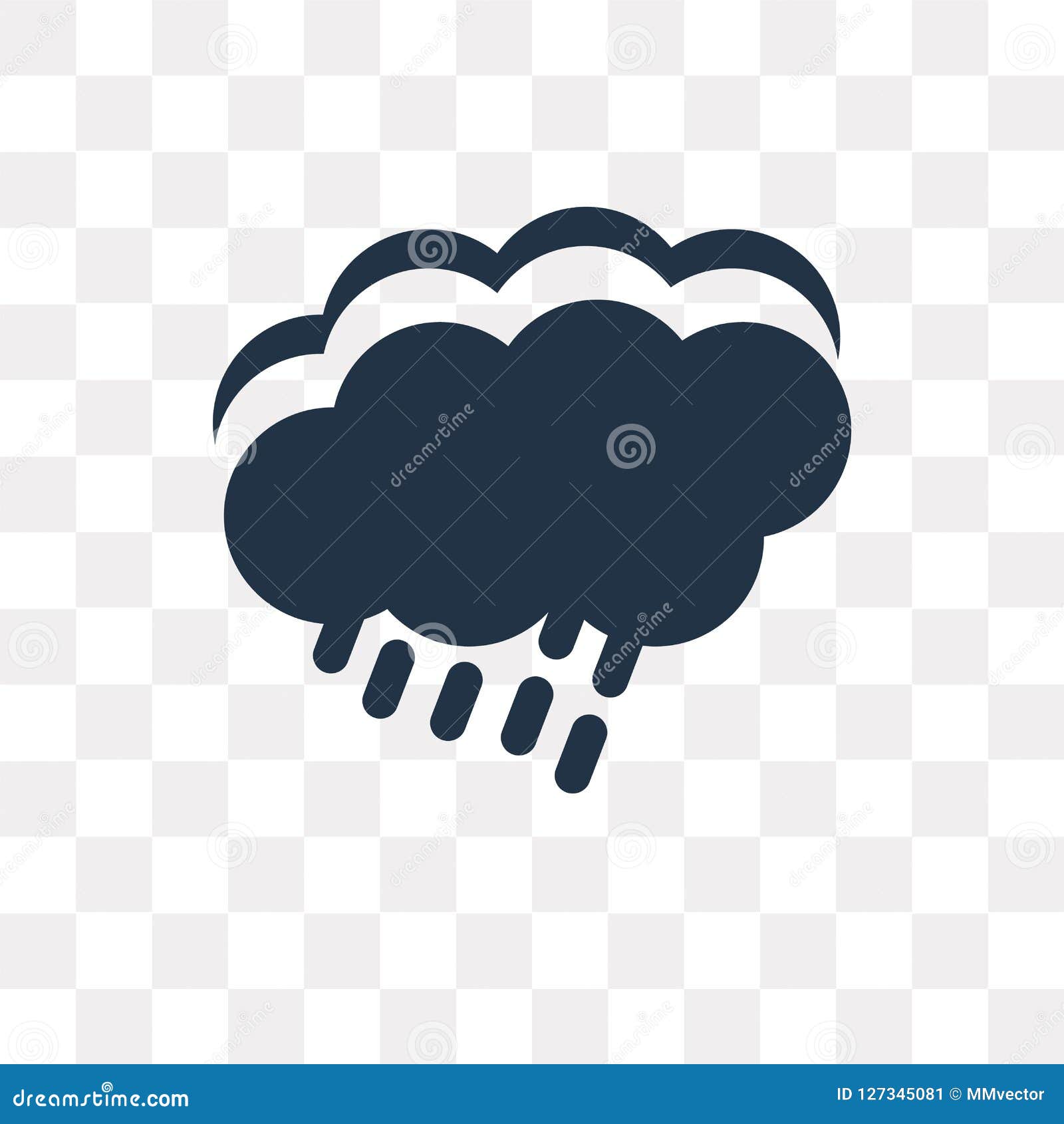 Cloud Vector Icon Isolated on Transparent Background, Cloud Tra Stock ...