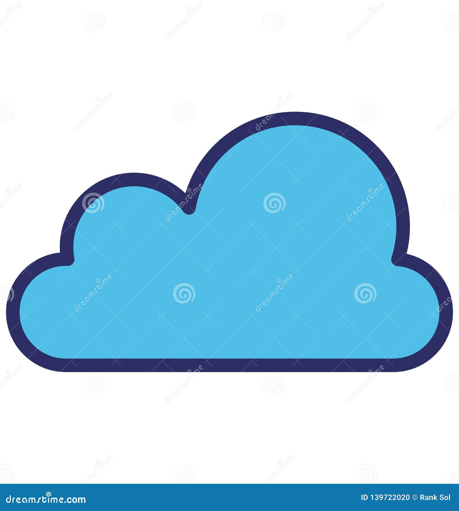 Cloud Vector Icon Which Can Easily Modified or Edit Stock Vector ...