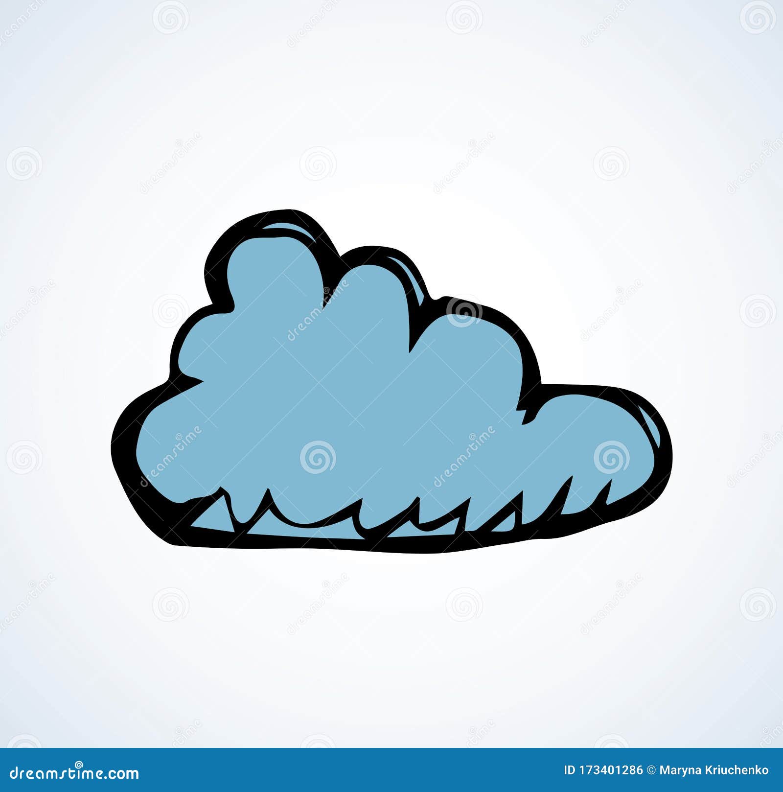 Cloud. Vector illustration stock vector. Illustration of abstract ...