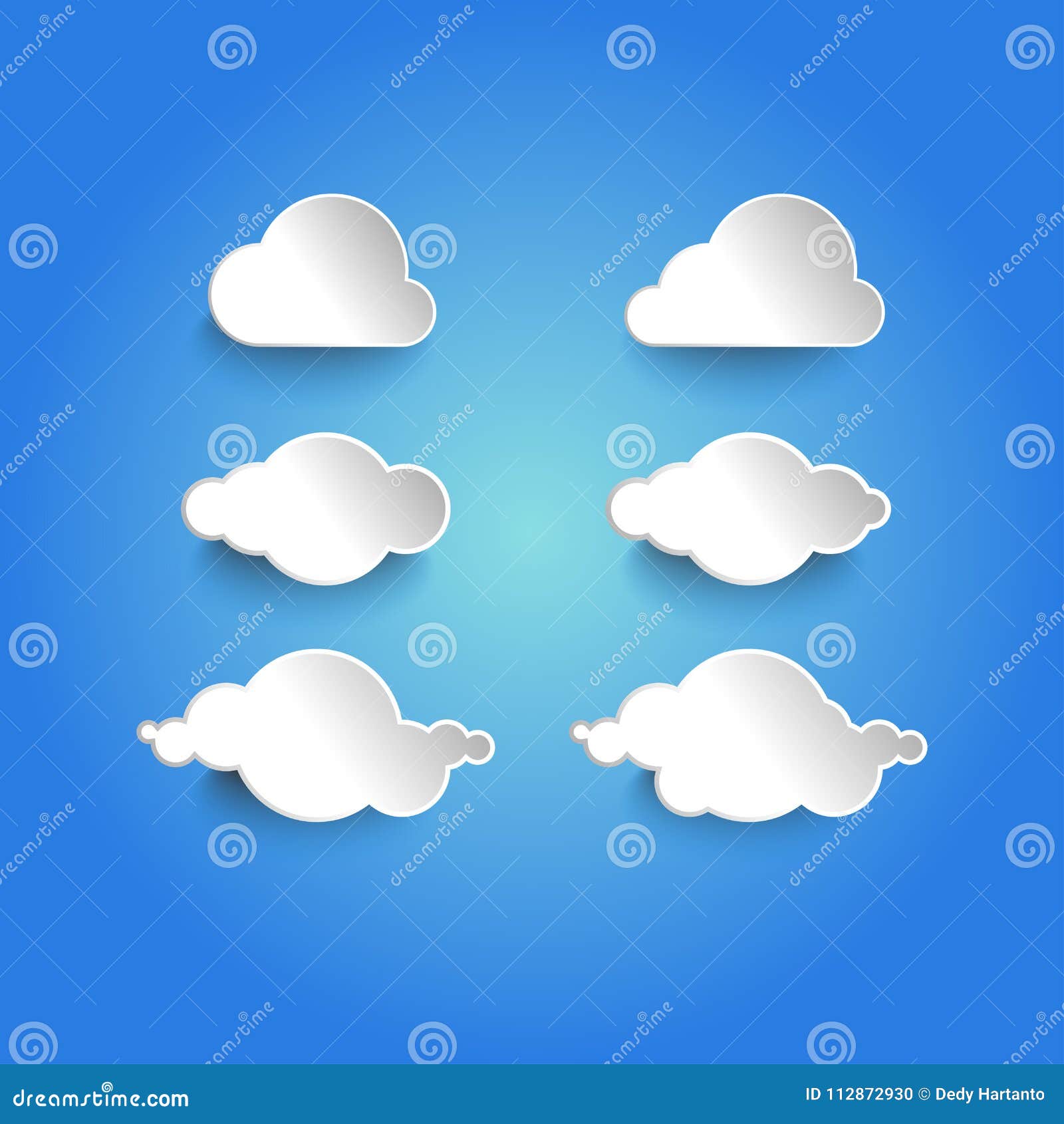 Cloud Vector Illustration Template Stock Vector - Illustration of ...
