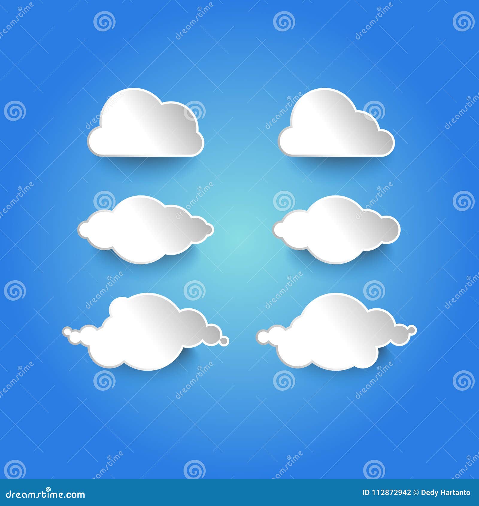 Cloud Vector Illustration Template Stock Vector - Illustration of ...