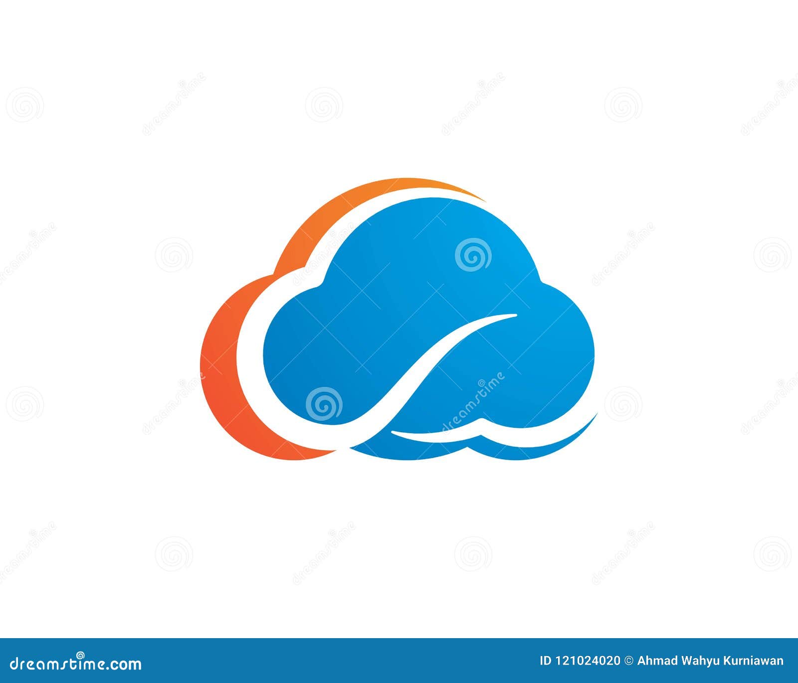 Cloud vector logo template stock vector. Illustration of internet ...