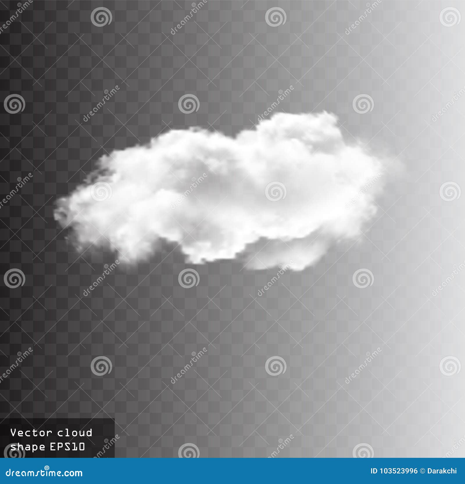 Cloud Vector Shape Illustration Stock Vector - Illustration of backdrop ...