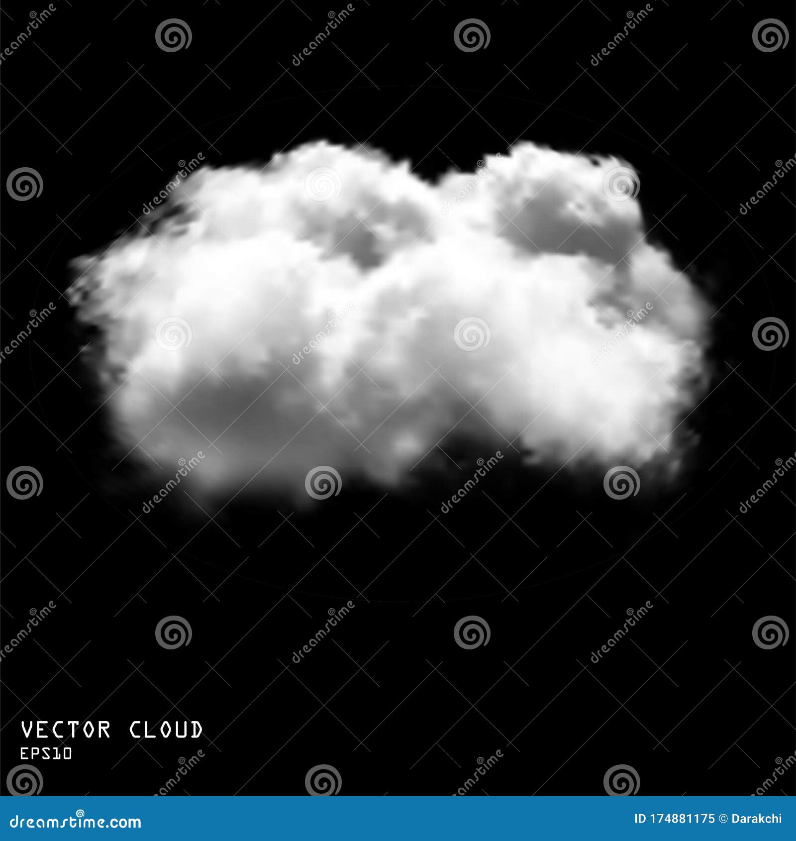 Cloud Vector Shape Illustration Stock Vector - Illustration of abstract ...