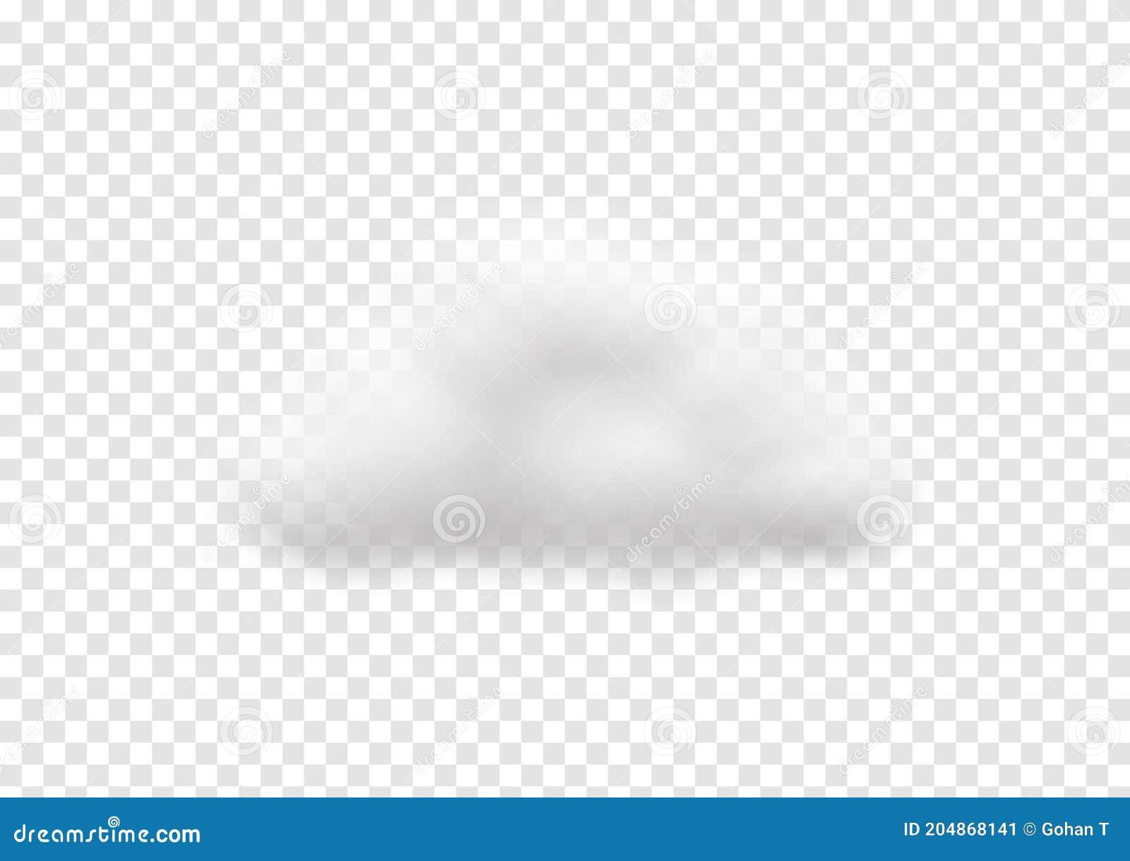 Cloud Vectors Isolated on Transparency Background Ep87 Stock Vector ...