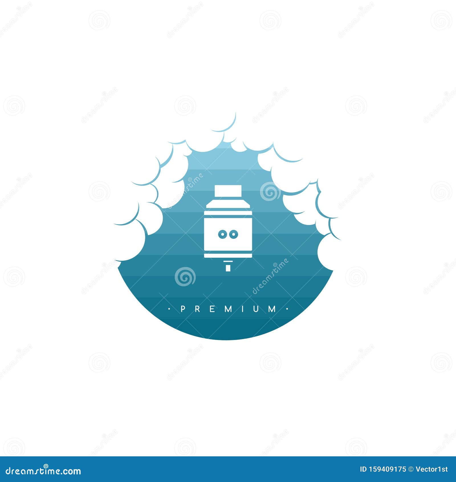 Cloud-Verdampfer Elektrische Zigarettenrauchvorrichtung Vektor ...