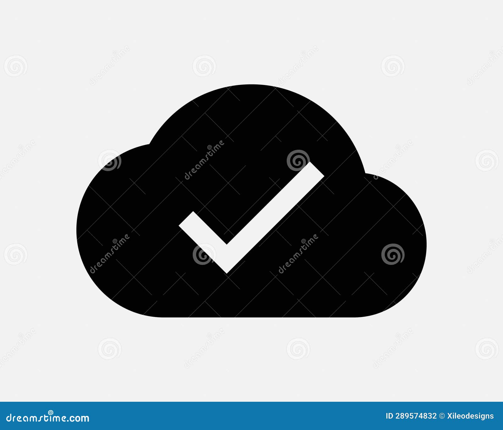 Cloud Verified Icon User Account Verification Check Mark Checkmark ...