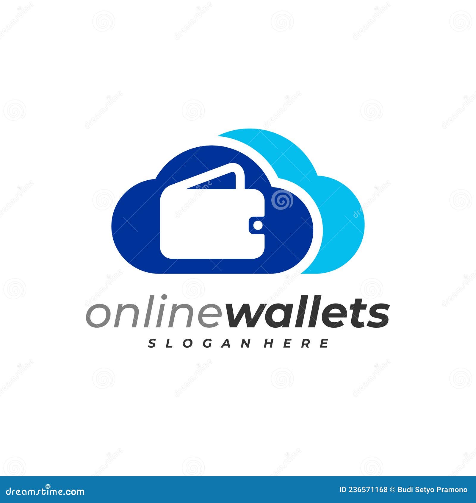 Cloud Wallets Logo Vector Template, Creative Wallets Logo Design ...