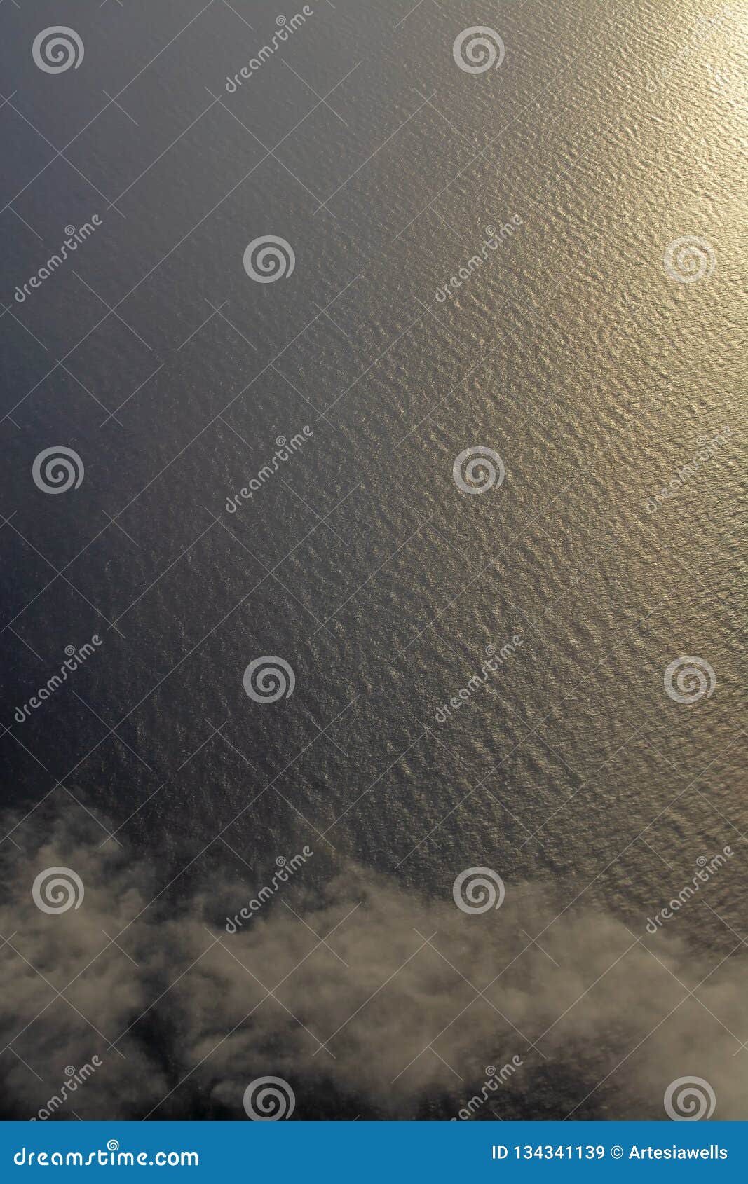 Cloud and Water Ripple Surface Aerial View Stock Image - Image of skies ...