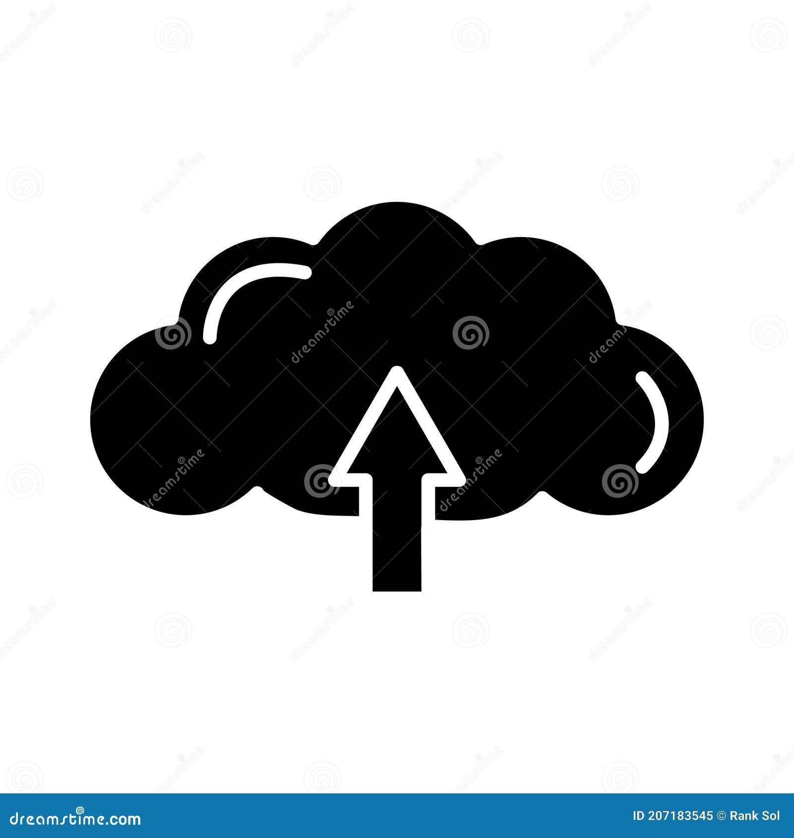 Cloud, Weather, Arrow, Up Fully Editable Vector Icon Stock Vector ...
