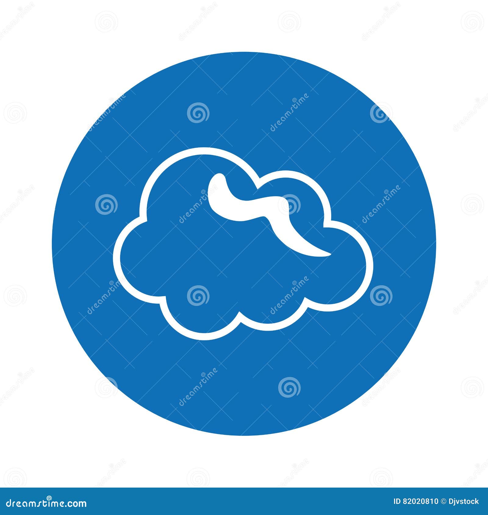 Cloud weather symbol stock vector. Illustration of cloud - 82020810