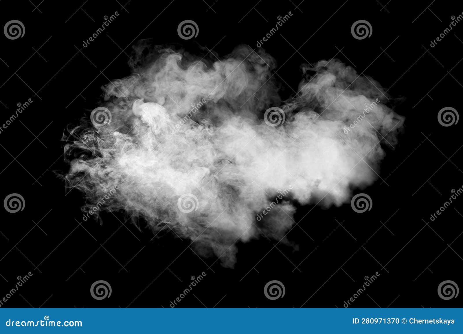 Cloud of White Smoke on Black Background Stock Photo - Image of flow ...