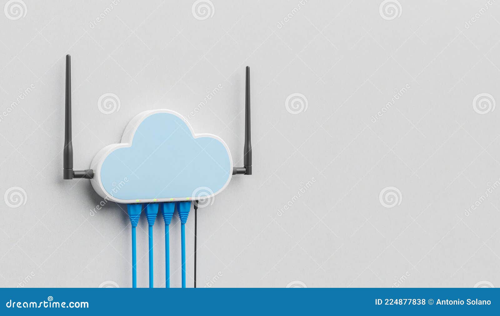 Cloud wifi router stock illustration. Illustration of server - 224877838