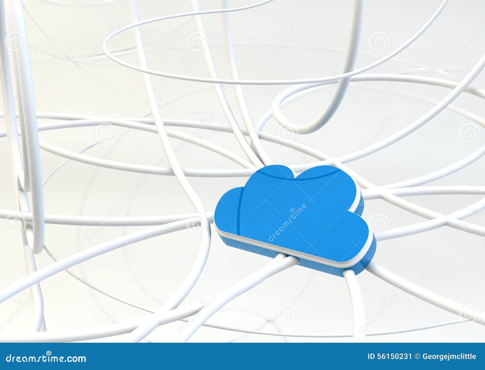 Cloud wires stock illustration. Illustration of communications - 56150231