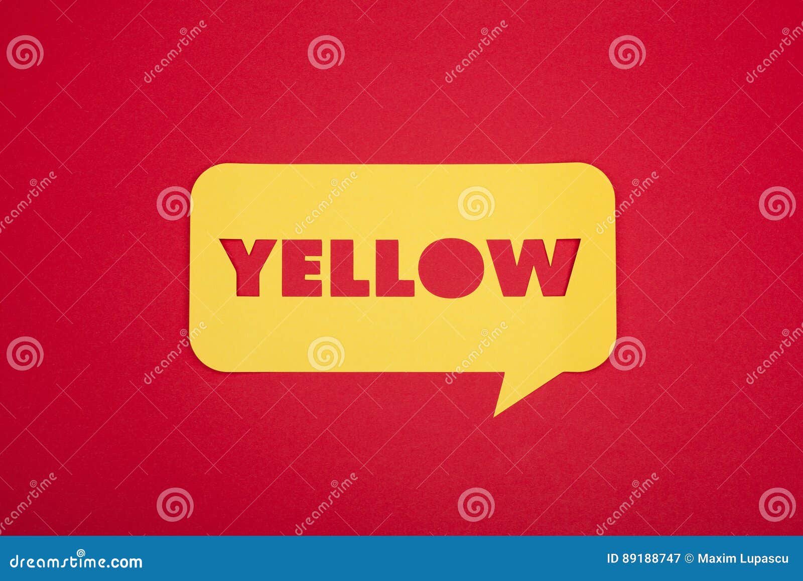The cloud with yellow word stock image. Image of message - 89188747