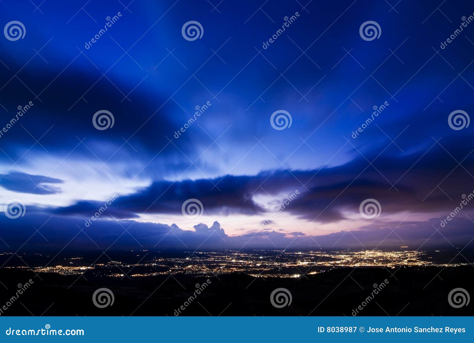 Clouded sunset stock image. Image of cities, blurred, light - 8038987