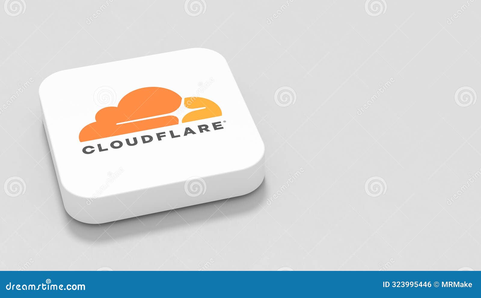 Cloudflare App Icon on Gray Background with Copy Space Editorial Photo ...
