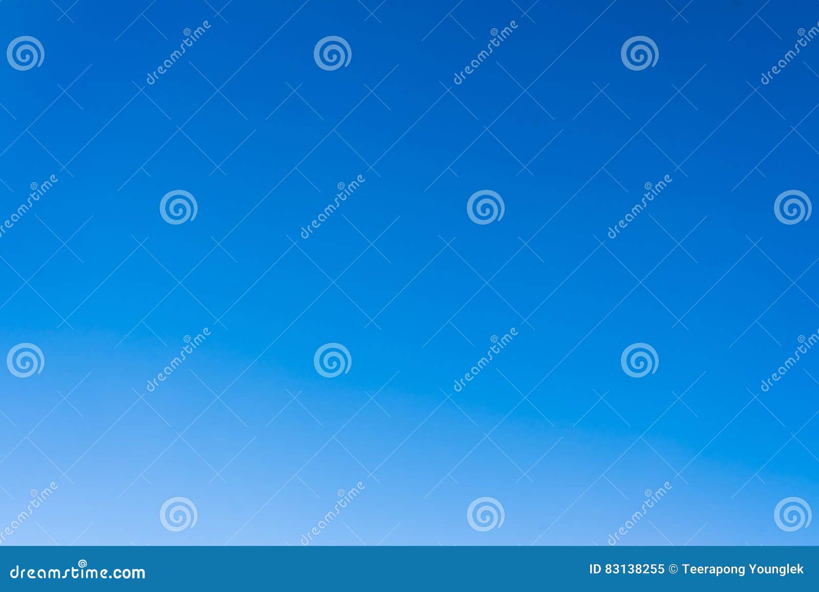 Cloudless Blue Sky in the Morning. Stock Image - Image of nature ...