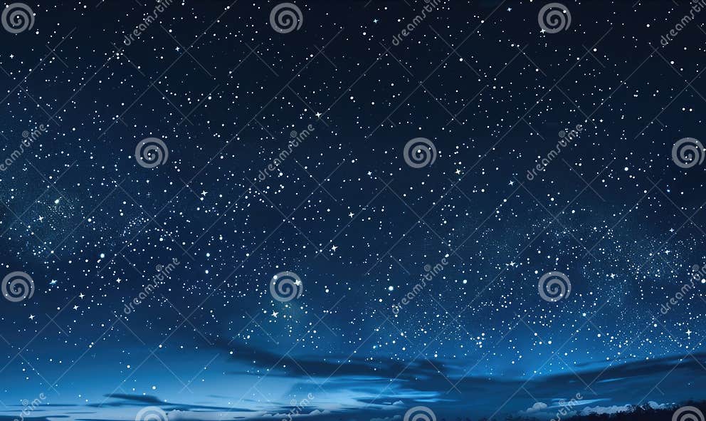 Cloudless Night Sky with a Scattering of Stars Stock Image - Image of deep, bright: 317559381
