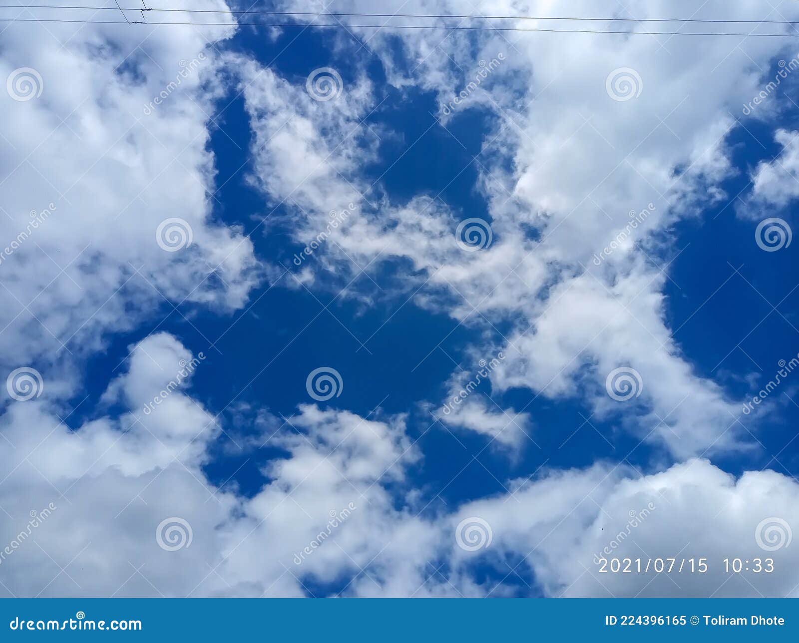 A Cloudless Plain Blue Sky is Like a Flowerless Garden. Stock Image ...